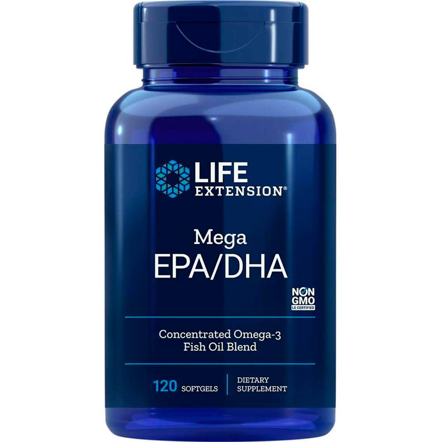 Mega EPA/DHA 120 Cápsulas Blandas, Alta Concentración de Omega-3 – Alipa